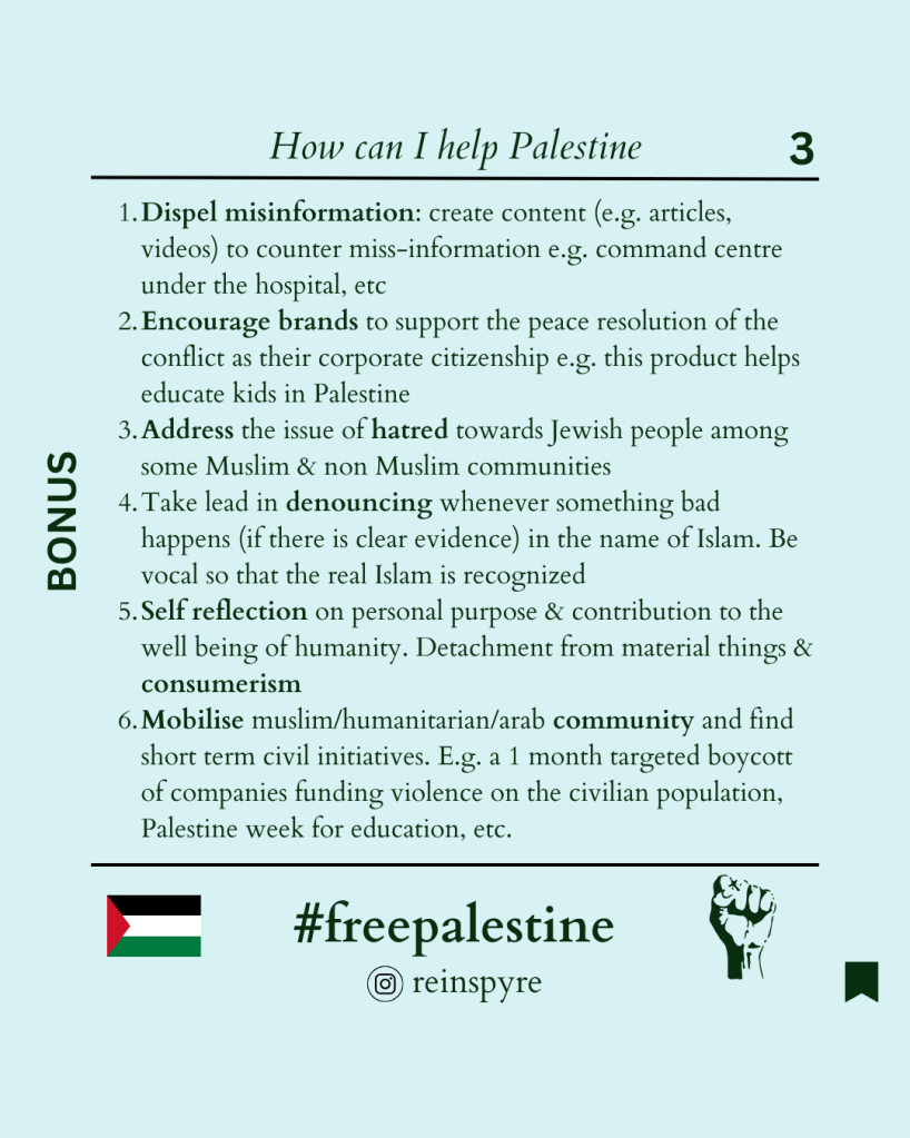 How to help Palestine – Reinspyre
